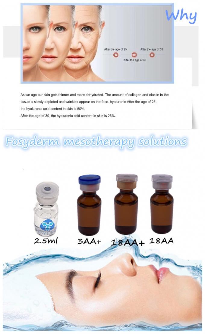 Meso Serum Hyaluronic Acid Mesotherapy Solutions For Skin Care 5ml / Vial